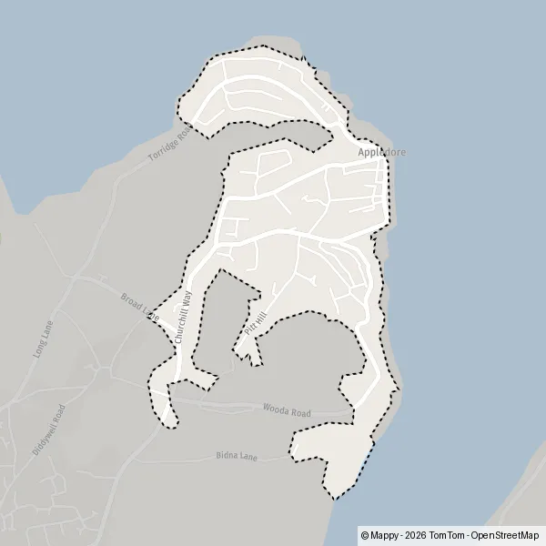 Map Appledore: map of Appledore, Torridge EX39 1 and practical information