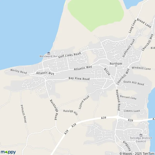 Map Northam: map of Northam, Torridge EX39 1 and practical information