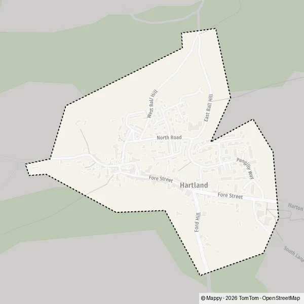 Map Hartland: map of Hartland, Torridge EX39 6 and practical information
