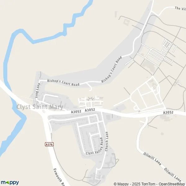 Map Clyst Saint Mary: map of Clyst Saint Mary, East Devon EX5 1 and ...