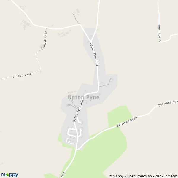 Map Upton Pyne: map of Upton Pyne, East Devon EX5 5 and practical ...