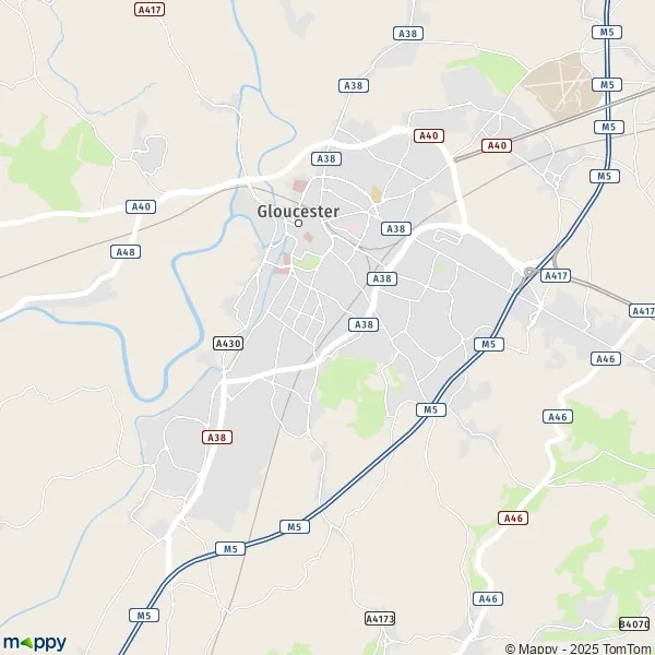 Map Gloucester: map of Gloucester (GL1 1) and practical information
