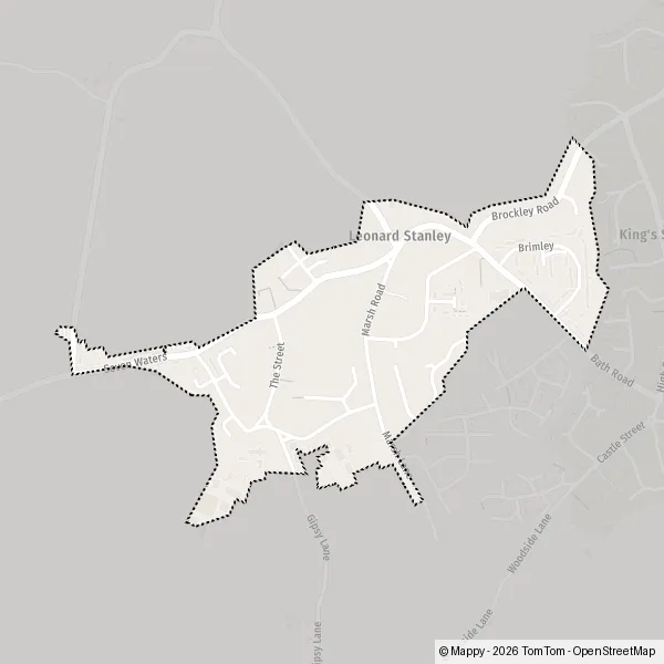 Map Leonard Stanley: map of Leonard Stanley, Stroud GL10 3 and ...