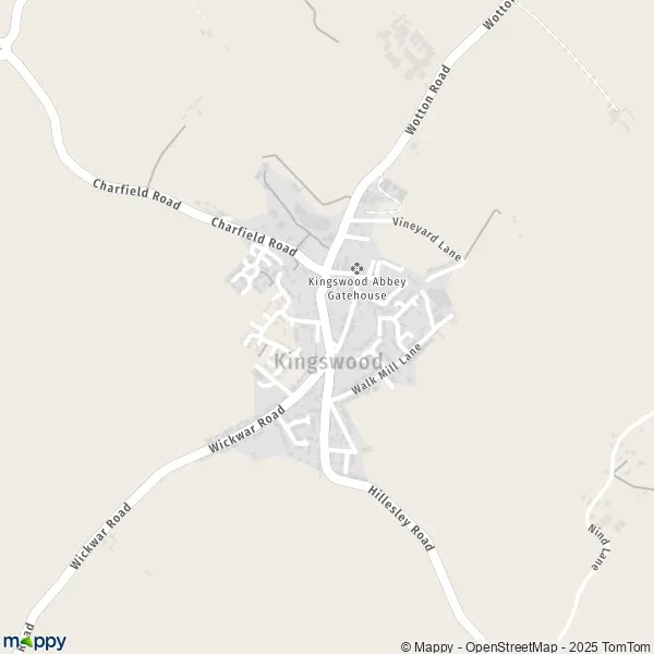 Map Kingswood: map of Kingswood, Stroud GL12 8 and practical information