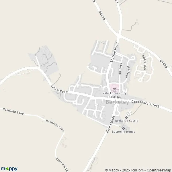 Map Berkeley: map of Berkeley, Stroud GL13 9 and practical information