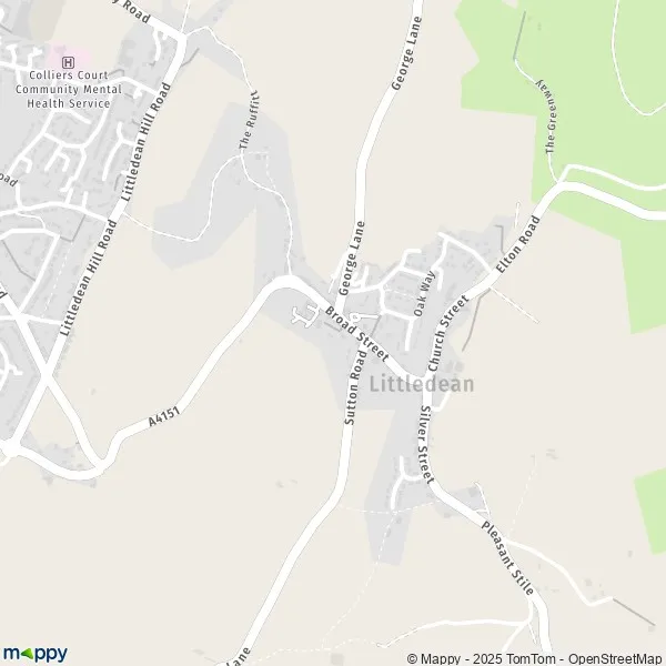 Map Littledean: map of Littledean (GL14 3) and practical information
