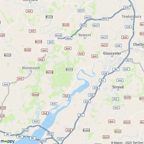 Map Coleford: map of Coleford (GL16 8) and practical information