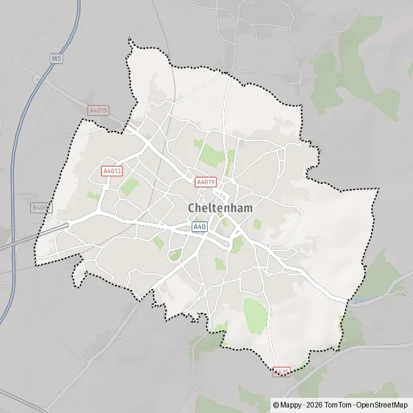 Map Cheltenham: map of Cheltenham (GL50 1) and practical information