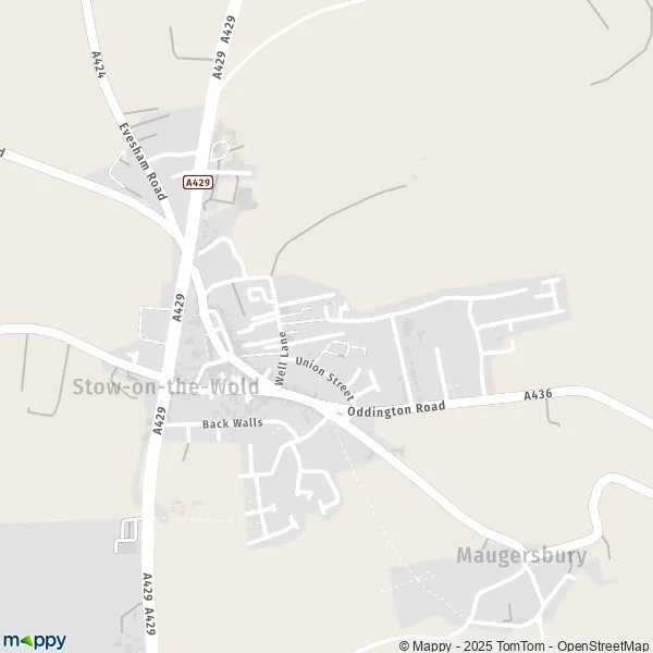 Map Stow-on-the-Wold: map of Stow-on-the-Wold, Cotswold GL54 1 and ...