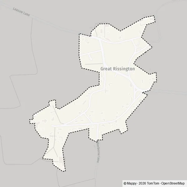 Map Great Rissington: map of Great Rissington, Cotswold GL54 2 and ...