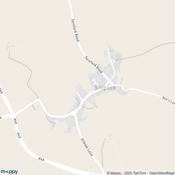 Map Shipton: map of Shipton, Cotswold GL54 4 and practical information