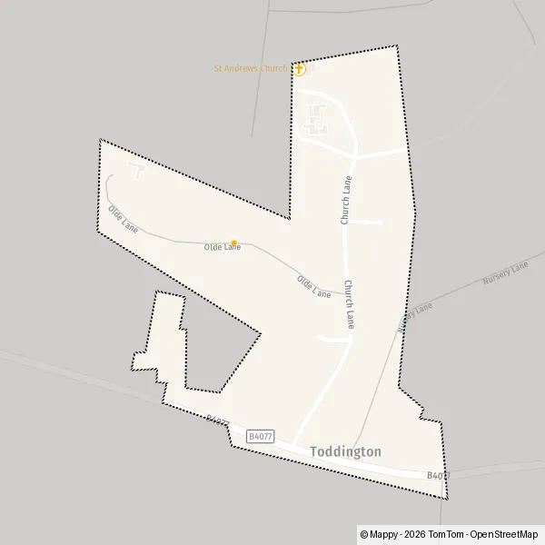 Map Toddington: map of Toddington, Tewkesbury GL54 5 and practical ...