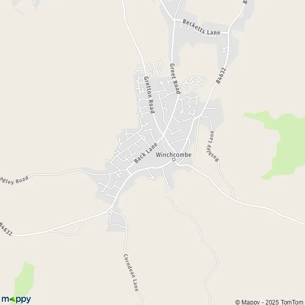 Map Winchcombe: map of Winchcombe, Tewkesbury GL54 5 and practical ...