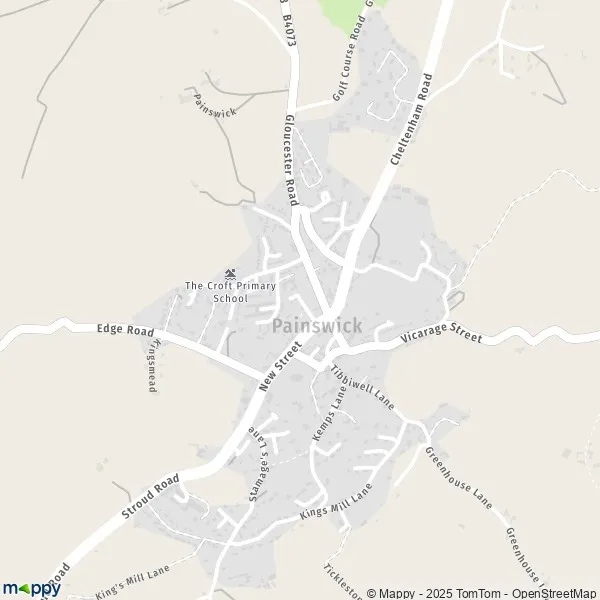 Map Painswick: map of Painswick, Stroud GL6 6 and practical information
