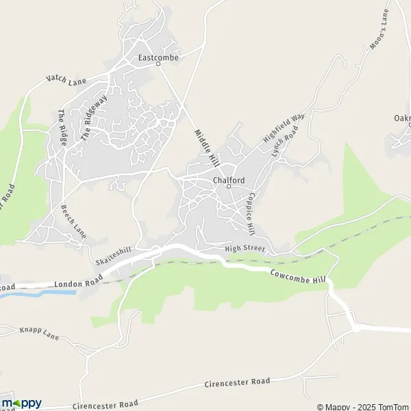 Map Chalford: map of Chalford, Stroud GL6 8 and practical information