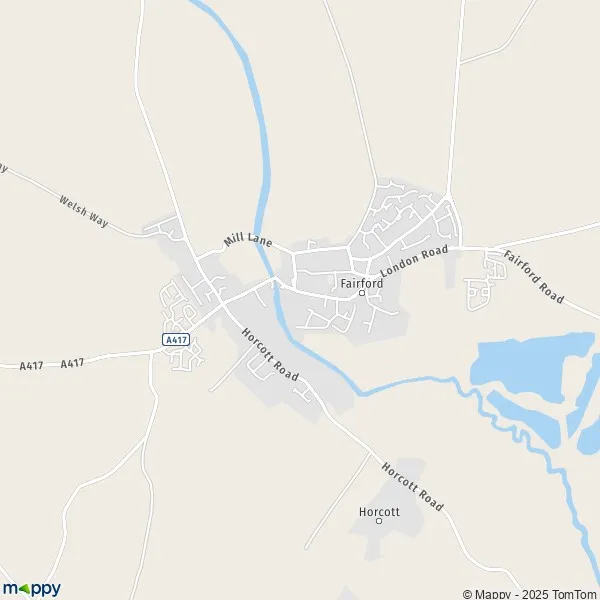 Map Fairford: map of Fairford, Cotswold GL7 4 and practical information