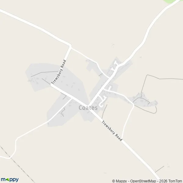 Map Coates: map of Coates, Cotswold GL7 6 and practical information