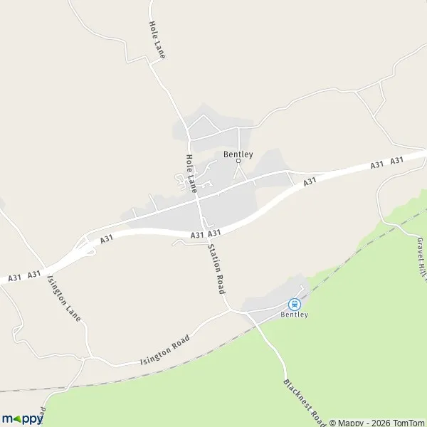 Map Bentley: map of Bentley, East Hampshire GU10 5 and practical ...