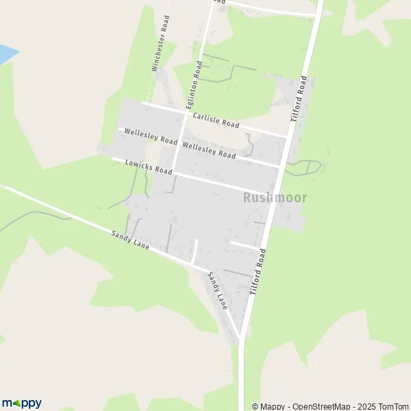 Map Rushmoor: map of Rushmoor (GU11 1) and practical information