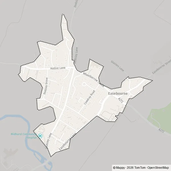 Map Easebourne: map of Easebourne, Chichester GU29 0 and practical ...