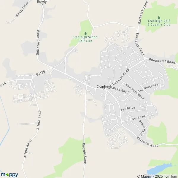 Map Cranleigh: map of Cranleigh, Waverley GU6 7 and practical information