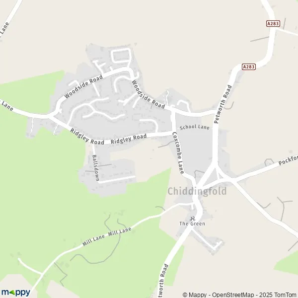 Map Chiddingfold: map of Chiddingfold, Waverley GU8 4 and practical ...