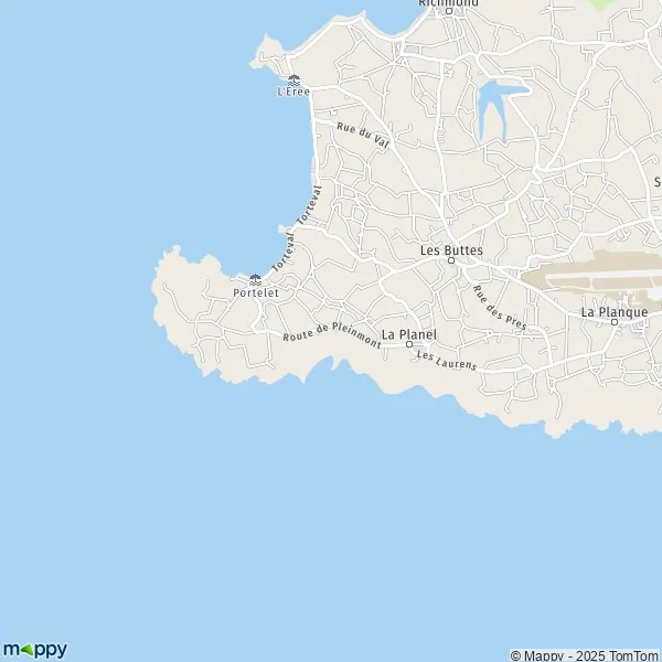 Map Torteval: map of Torteval (GY7 9) and practical information