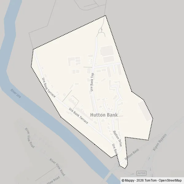 Map Hutton Bank: map of Hutton Bank, Hambleton HG4 1 and practical ...