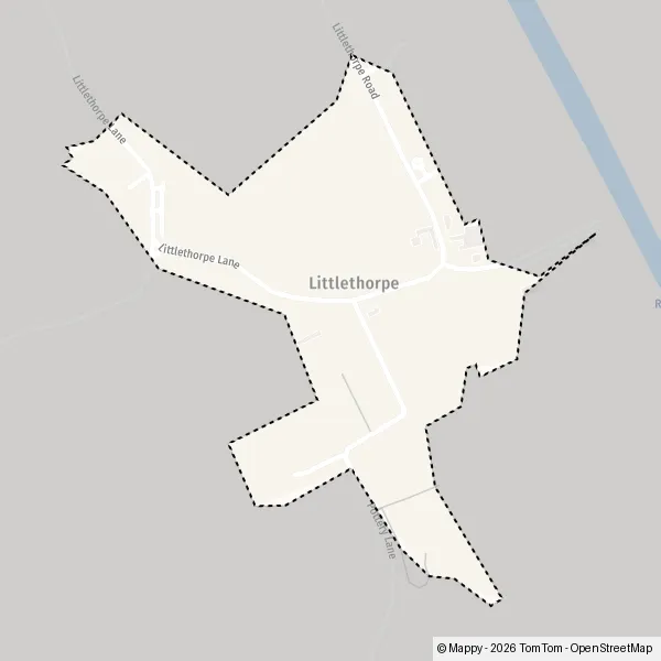Map Littlethorpe: map of Littlethorpe, Hambleton HG4 3 and practical ...