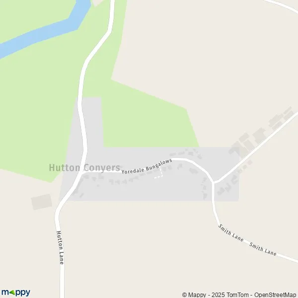 Map Hutton Conyers: map of Hutton Conyers, Hambleton HG4 5 and ...