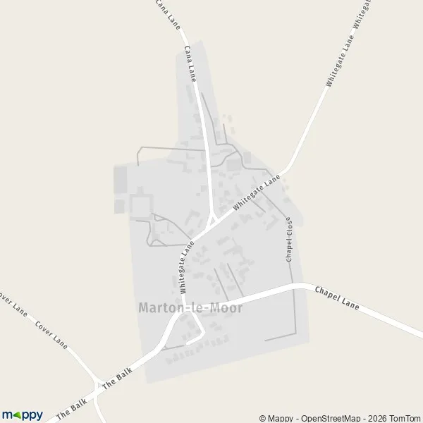 Map Marton-le-Moor: map of Marton-le-Moor, Hambleton HG4 5 and ...