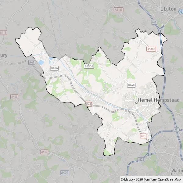 Map Great Gaddesden: map of Great Gaddesden (HP1 3) and practical ...