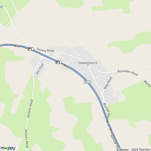 Map Stokenchurch: map of Stokenchurch, Buckinghamshire HP14 3 and ...