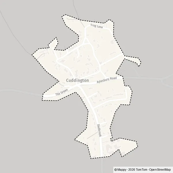 Map Cuddington: map of Cuddington, Buckinghamshire HP18 0 and practical ...