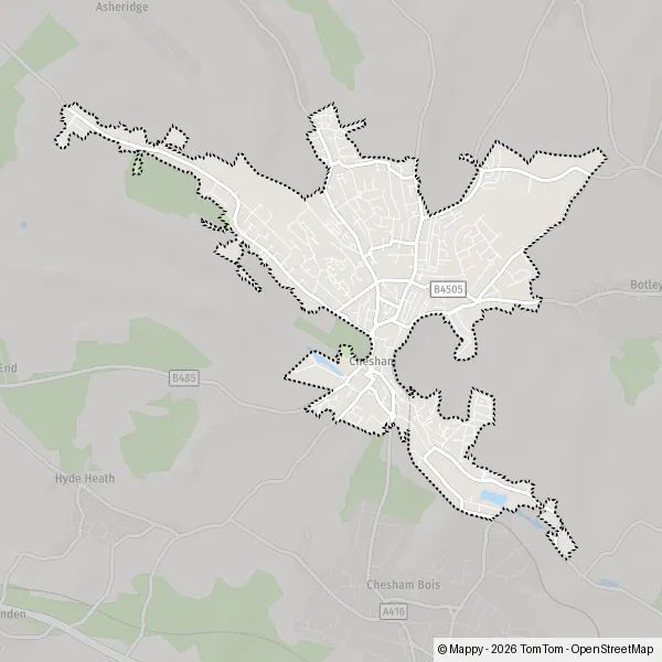 Map Chesham: map of Chesham, Buckinghamshire HP5 1 and practical ...