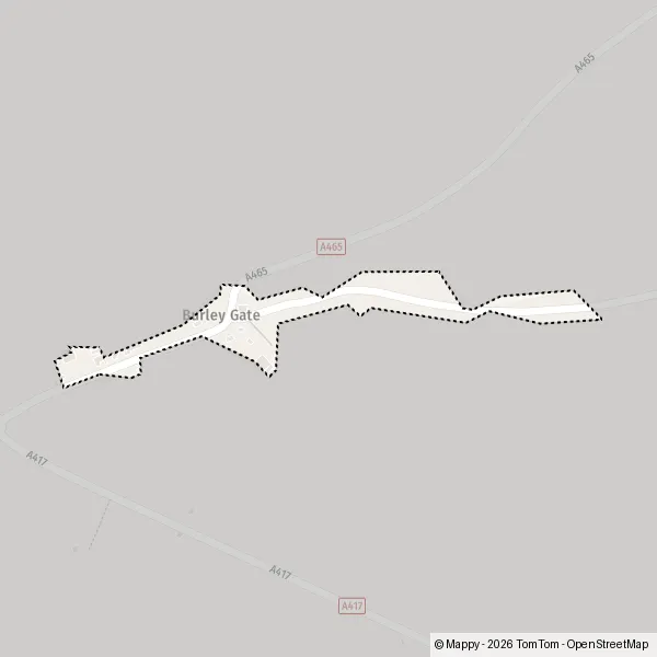Map Burley Gate: map of Burley Gate, County of Herefordshire HR1 3 and ...