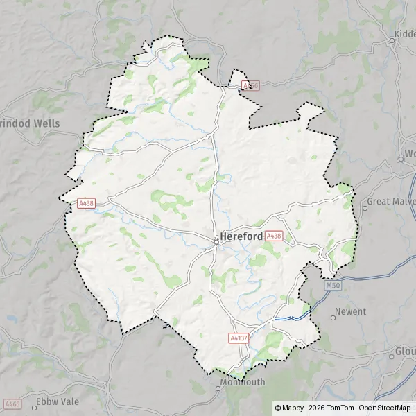 Map Clifford: map of Clifford (HR3 5) and practical information