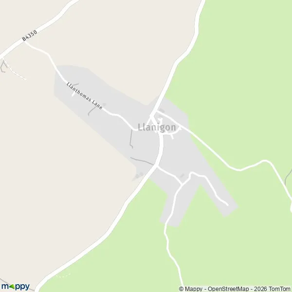 Map Llanigon: map of Llanigon, Powys HR3 5 and practical information