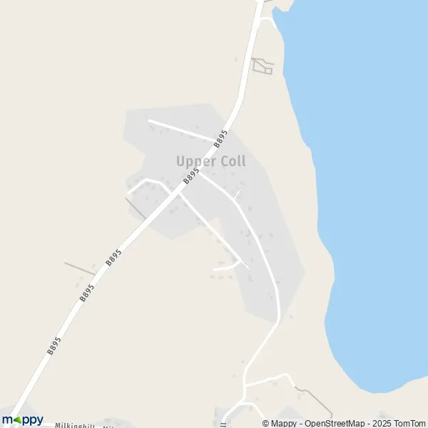 Map Upper Coll: map of Upper Coll, Eilean Siar HS2 0 and practical ...