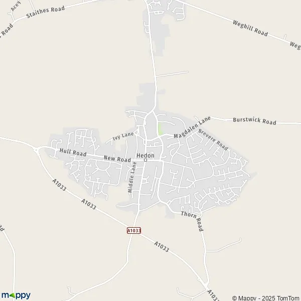 Map Hedon: map of Hedon, East Riding of Yorkshire HU12 8 and practical ...