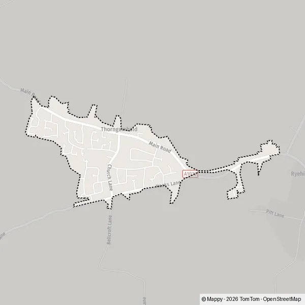 Map Thorngumbald: map of Thorngumbald, East Riding of Yorkshire HU12 9 ...