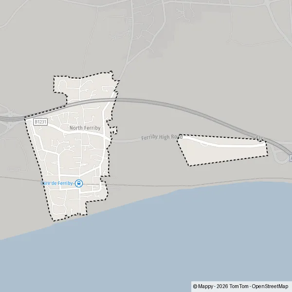 Map North Ferriby: map of North Ferriby, East Riding of Yorkshire HU14 ...
