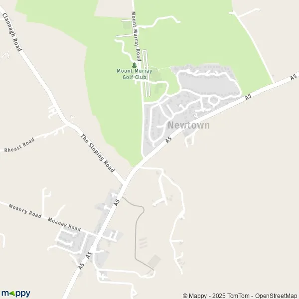 Map Newtown: map of Newtown, Braddan IM4 2 and practical information