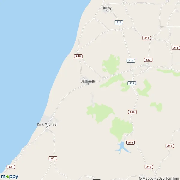 Map Ballaugh: map of Ballaugh (IM6 1) and practical information