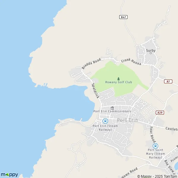 Map Port Erin: map of Port Erin (IM9 6) and practical information