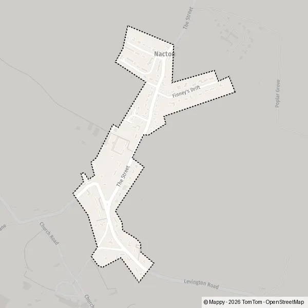 Map Nacton: map of Nacton, East Suffolk Council IP10 0 and practical ...