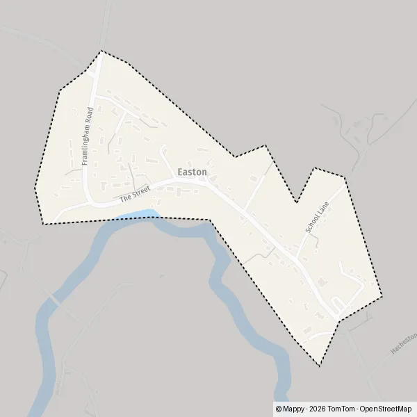 Map Easton: map of Easton, East Suffolk Council IP13 0 and practical ...