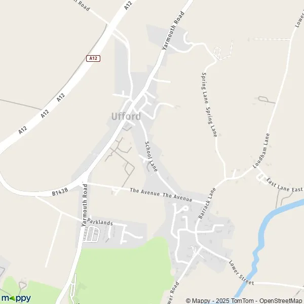 Map Ufford: map of Ufford, East Suffolk Council IP13 6 and practical ...