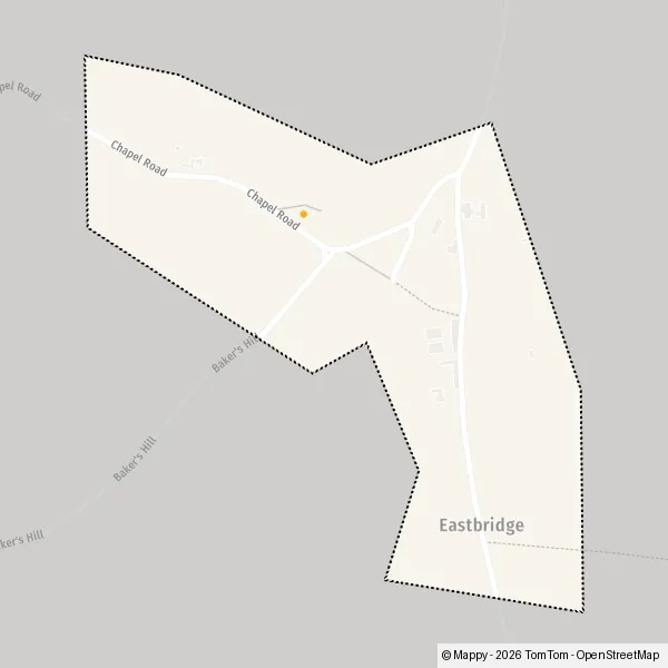 Map Eastbridge: map of Eastbridge, East Suffolk Council IP16 4 and ...