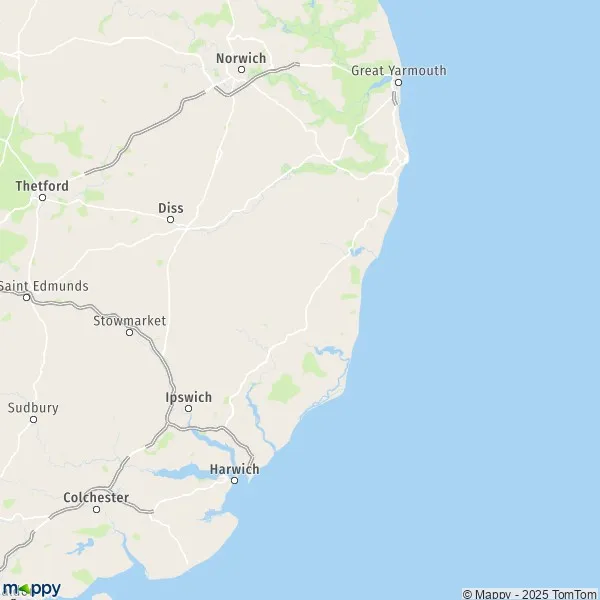 Map Reydon: map of Reydon (IP18 6) and practical information